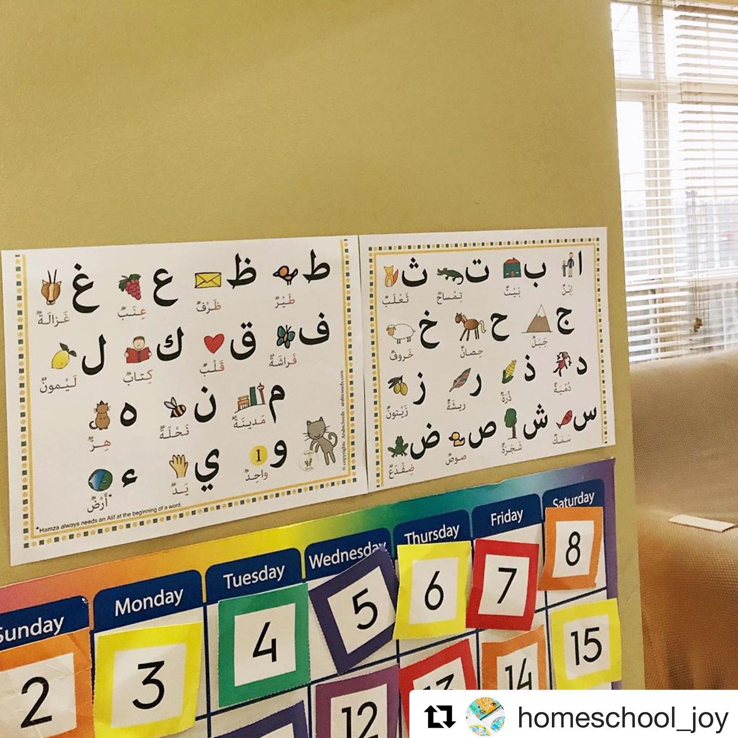 Arabic Seeds Alphabet printable poster – Arabic Seeds